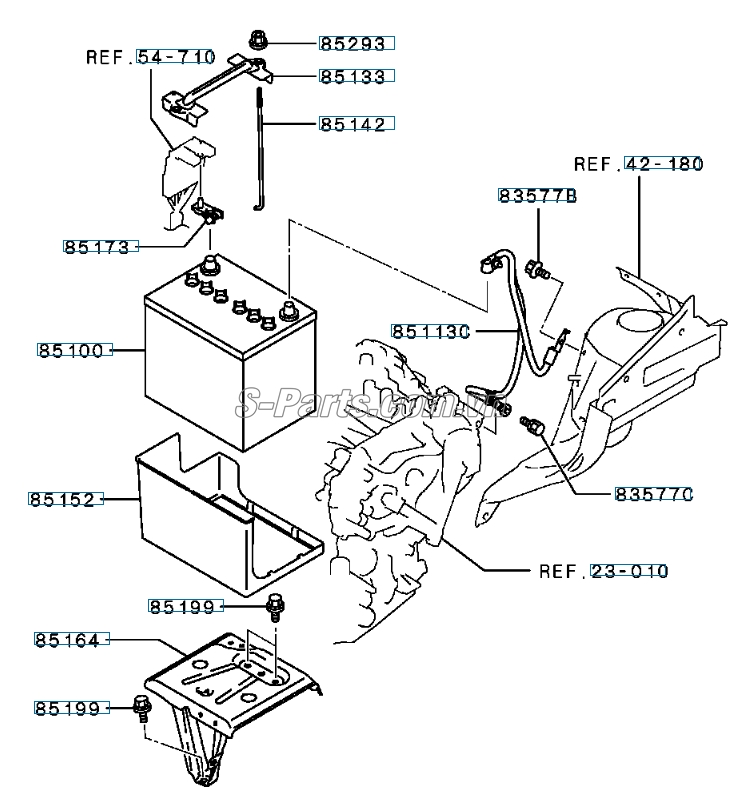 CỰC DƯƠNG BÌNH ẮC QUY MITSUBISHI OUTLANDER MU001365 CHÍNH HÃNG ...