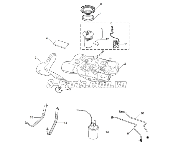 CỤM BƠM XĂNG MG5 10138599 CHÍNH HÃNG - SEDANVIET.VN