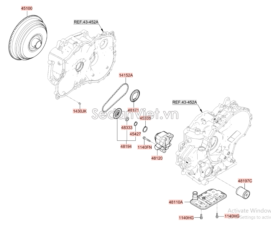 LỌC DẦU HỘP SỐ HYUNDAI STARGAZER 481972H000 CHÍNH HÃNG - SEDANVIET.VN