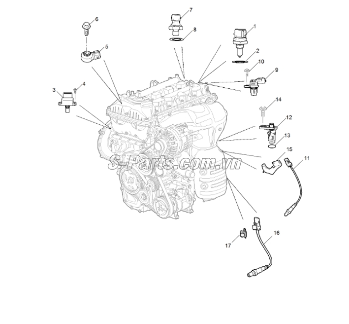 CẢM BIẾN OXY MG5 10399754 CHÍNH HÃNG - SEDANVIET.VN