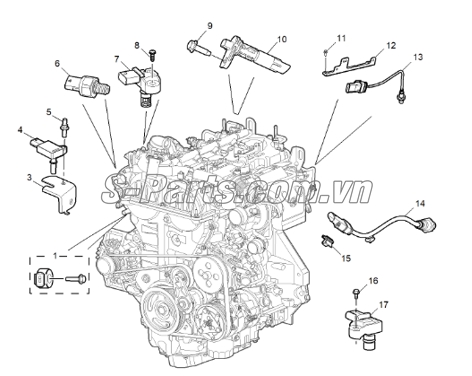 CẢM BIẾN OXY SAU MG5 12637338 CHÍNH HÃNG - SEDANVIET.VN