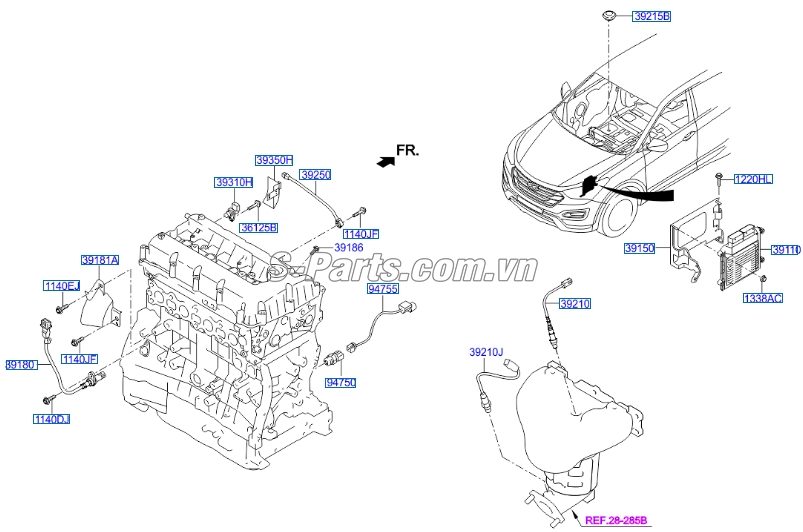 CẢM BIẾN BÁO DẦU ĐỘNG CƠ HYUNDAI SANTAFE 947502G000 CHÍNH HÃNG ...