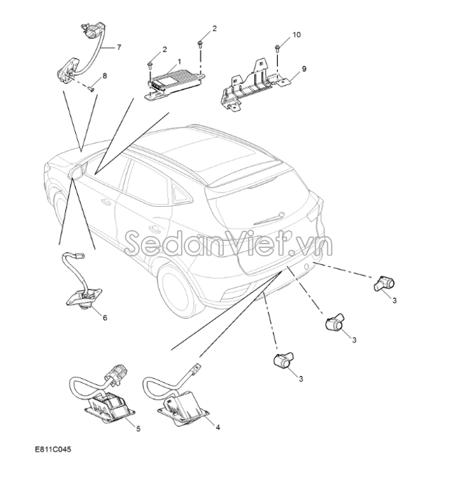CẢM BIẾN ĐỖ XE MG ZS 10272440 CHÍNH HÃNG - SEDANVIET.VN