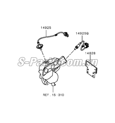 CẢM BIẾN OXY DƯỚI MITSUBISHI ATTRAGE 1588A359 CHÍNH HÃNG - SEDANVIET.VN
