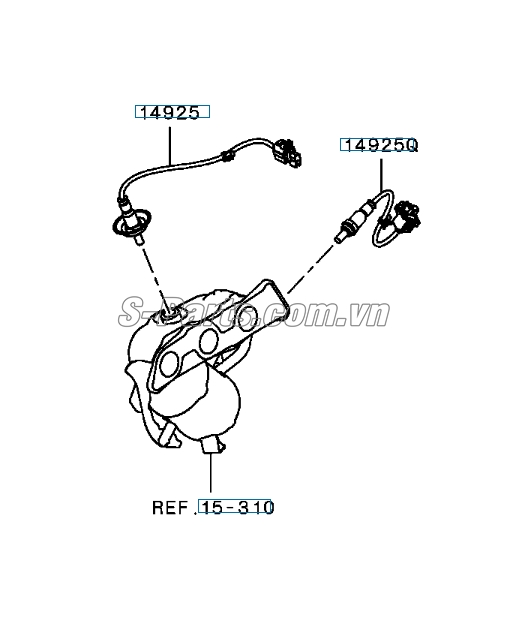 CẢM BIẾN OXY MITSUBISHI ATTRAGE 1588A282 CHÍNH HÃNG - SEDANVIET.VN