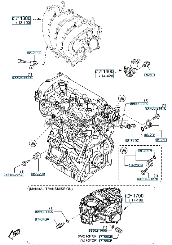 CẢM BIẾN KHÍ NẠP MAZDA 6 PE0218211 CHÍNH HÃNG - SEDANVIET.VN