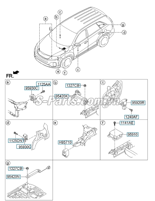 CÒI BÁO ĐỘNG HYUNDAI ACCENT 957101R000 CHÍNH HÃNG - SEDANVIET.VN