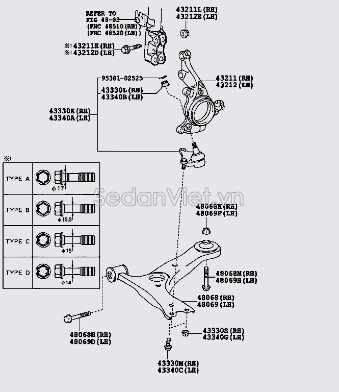 ROTUYN TRỤ ĐỨNG TOYOTA COROLLA ALTIS 4333009680 CHÍNH HÃNG ...