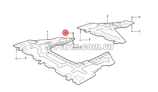 CHẮN BÙN GẦM MÁY TRƯỚC MG5 10904614 CHÍNH HÃNG - SEDANVIET.VN