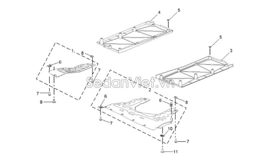 CHẮN BÙN GẦM MÁY MG ZS 10674366 CHÍNH HÃNG - SEDANVIET.VN
