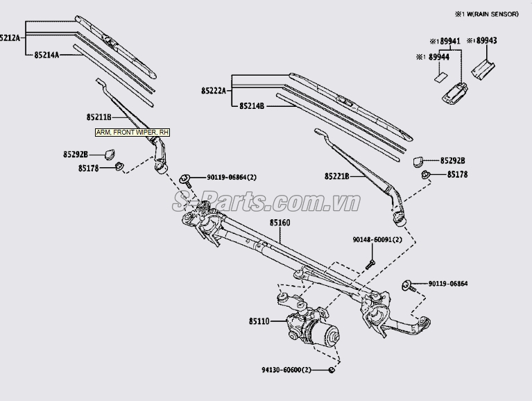 CẢM BIẾN MƯA TOYOTA COROLLA CROSS 8994130040 CHÍNH HÃNG - SEDANVIET.VN