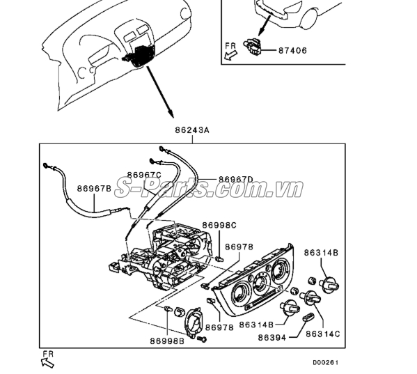 CẢM BIẾN NHIỆT ĐỘ NGOÀI TRỜI MITSUBISHI TRITON 7825A110 CHÍNH HÃNG ...