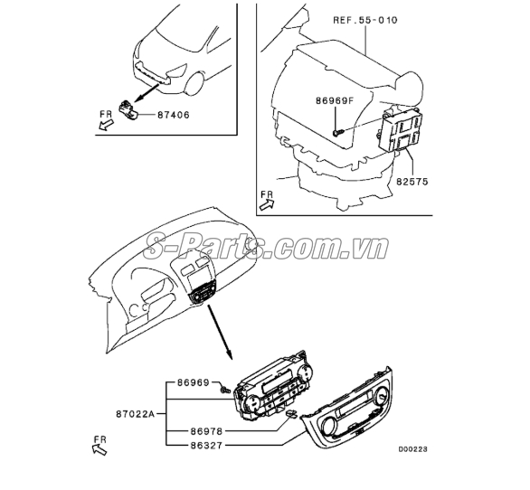 CẢM BIẾN NHIỆT ĐỘ NGOÀI TRỜI MITSUBISHI TRITON 7825A110 CHÍNH HÃNG ...