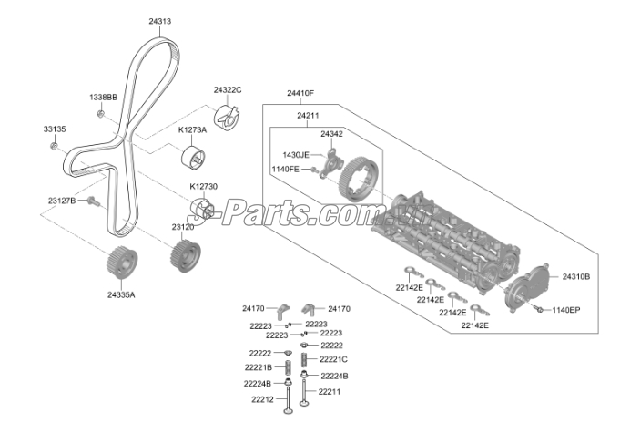 MÁNG ĐỠ TRỤ CAM KIA SORENTO 244002R100 CHÍNH HÃNG - SEDANVIET.VN