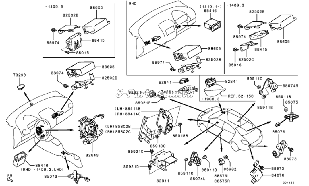 ANGTEN THU TÍN HIỆU KHÓA MỞ CỬA TỪ XA MITSUBISHI XPANDER 8637A526 CHÍNH ...