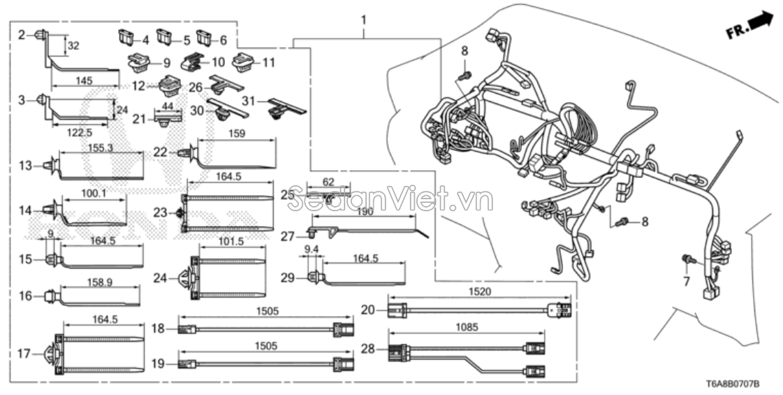 CẦU CHÌ 10A HONDA CITY 38221SNAA41 CHÍNH HÃNG - SEDANVIET.VN