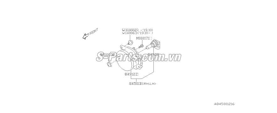 ĐÈN GẦM (LED) SUBARU FORESTER 84501VA000 CHÍNH HÃNG - SEDANVIET.VN