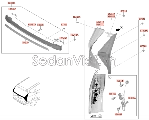 BÓNG ĐÈN HYUNDAI CRETA 1864221008 CHÍNH HÃNG - SEDANVIET.VN