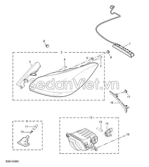 BÓNG ĐÈN HẬU MG5 10320795 CHÍNH HÃNG - SEDANVIET.VN