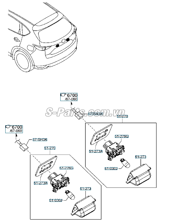 BÓNG ĐÈN 12V 5W MAZDA CX-5 997016050 CHÍNH HÃNG - SEDANVIET.VN