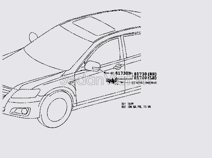 ĐÈN XI NHAN GƯƠNG TOYOTA CAMRY 8173006050 CHÍNH HÃNG - SEDANVIET.VN