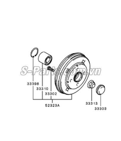 BI MOAY Ơ SAU MITSUBISHI ATTRAGE 3785A024 CHÍNH HÃNG - SEDANVIET.VN