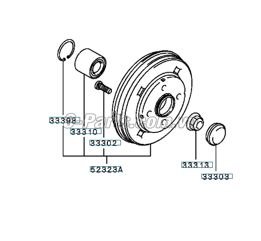 BI MOAY Ơ SAU MITSUBISHI ATTRAGE 3785A024 CHÍNH HÃNG - SEDANVIET.VN