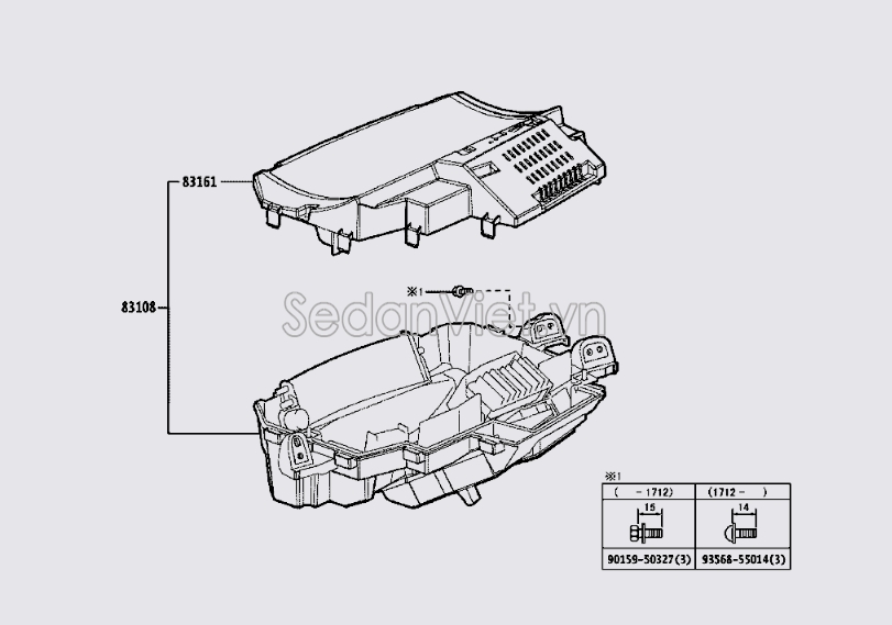 MẶT ĐỒNG HỒ TÁP LÔ PHỤ LEXUS RX350H 8310848090 CHÍNH HÃNG - SEDANVIET.VN