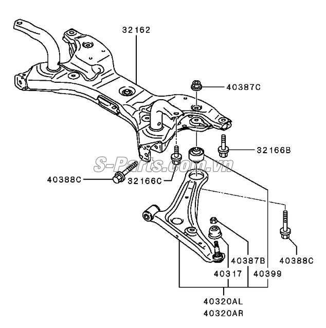 GIÁ ĐỠ ĐỘNG CƠ MITSUBISHI ATTRAGE 4000A449 CHÍNH HÃNG - PHUTUNGOTOGIARE ...