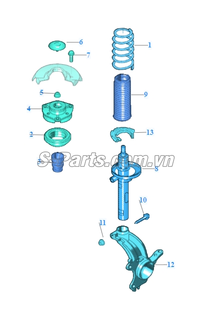 CAO SU CHỤP BỤI GIẢM XÓC TRƯỚC VOLKSWAGEN VILORAN 3QF413175 CHÍNH HÃNG ...