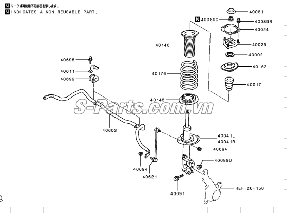 CAO SU ỐP CÂN BẰNG TRƯỚC MITSUBISHI XPANDER 4056A324 CHÍNH HÃNG ...