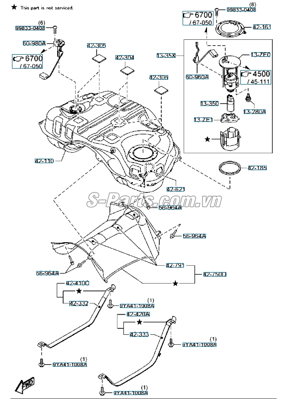 BỘ ĐIỀU CHỈNH ÁP SUẤT BÌNH XĂNG MAZDA CX-5 L3M813280 CHÍNH HÃNG ...