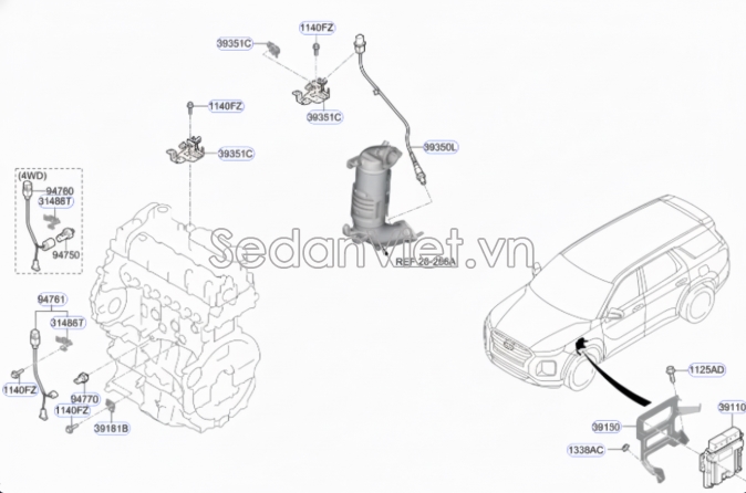 CẢM BIẾN ÁP SUẤT DẦU HYUNDAI PALISADE 947512F100 CHÍNH HÃNG - SEDANVIET.VN