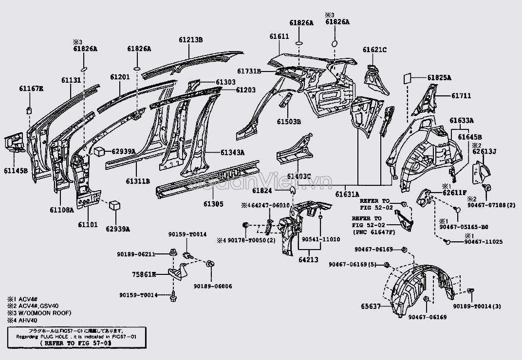 XƯƠNG TRONG TIẾP GIÁP Ụ GIẢM XÓC TOYOTA CAMRY 6163106901 CHÍNH HÃNG ...