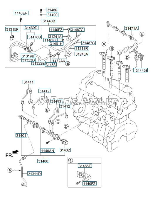 CẢM BIẾN ÁP NHIÊN LIỆU HYUNDAI TUCSON 314702A400 CHÍNH HÃNG - SEDANVIET.VN