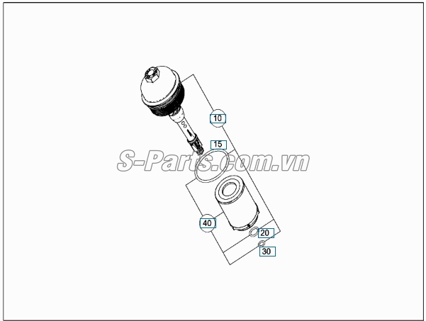 NẮP LỌC DẦU ĐỘNG CƠ MERCEDES-BENZ GLC250 A2701800400 CHÍNH HÃNG ...