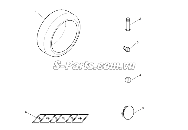 VAN BƠM HƠI LỐP XE MG5 13H0414 CHÍNH HÃNG - SEDANVIET.VN