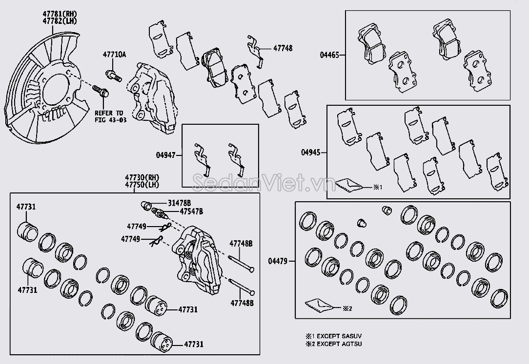 PISTON PHANH TRƯỚC TOYOTA FORTUNER 477310K300 CHÍNH HÃNG - SEDANVIET.VN