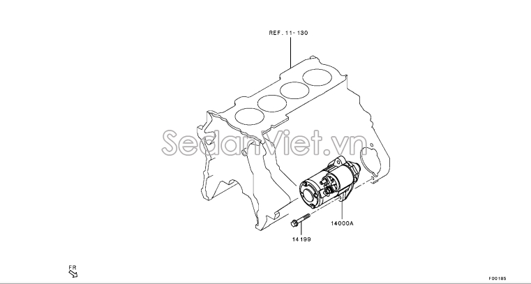 MÁY ĐỀ MITSUBISHI XPANDER 1810A374 CHÍNH HÃNG - PHUTUNGOTOGIATOT.NET