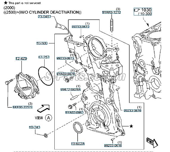 PHỚT ĐẦU TRỤC CƠ MAZDA CX-5 PE0110602 CHÍNH HÃNG - SEDANVIET.VN