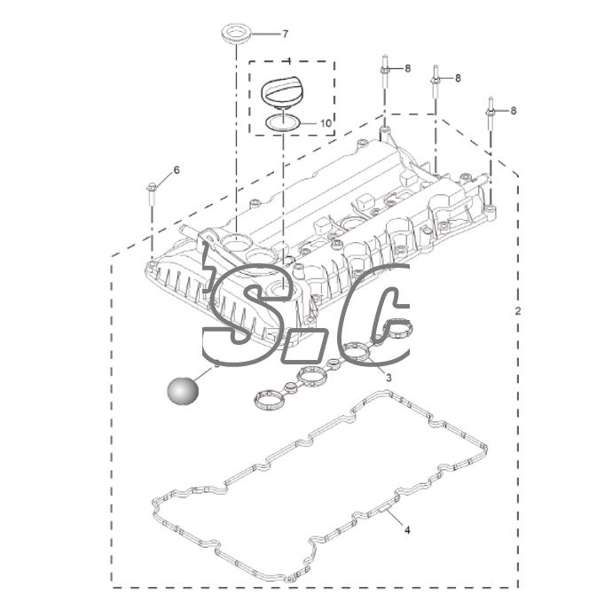 NẮP ĐỔ DẦU MÁY MG ZS 10158161 CHÍNH HÃNG - PHUTUNGOTOGIARE.COM.VN