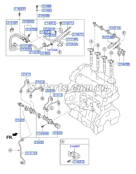 CẢM BIẾN ÁP NHIÊN LIỆU HYUNDAI TUCSON 314702A400 CHÍNH HÃNG - SEDANVIET.VN