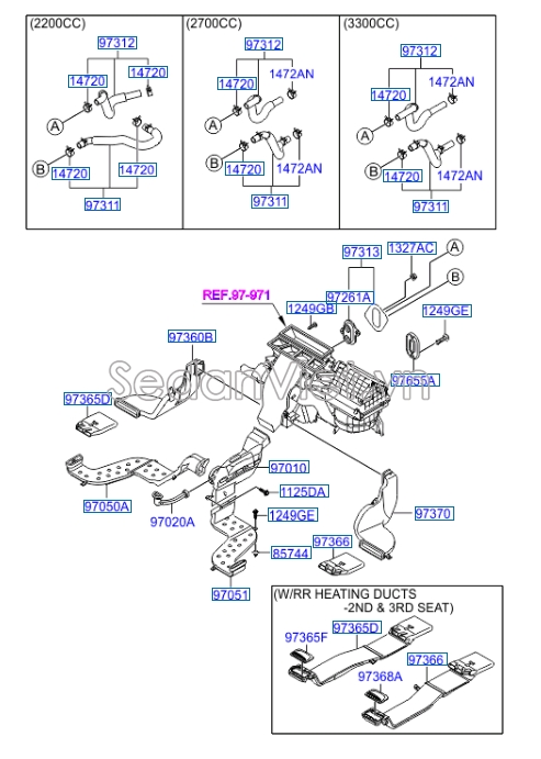 ỐNG NƯỚC TỪ KÉT NƯỚC VÀO GIÀN SƯỞI HYUNDAI SANTAFE 973112B010 CHÍNH ...