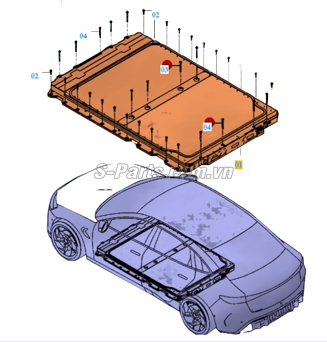 PIN XE BYD SEALION 1327XXX5-00 CHÍNH HÃNG - SEDANVIET.VN