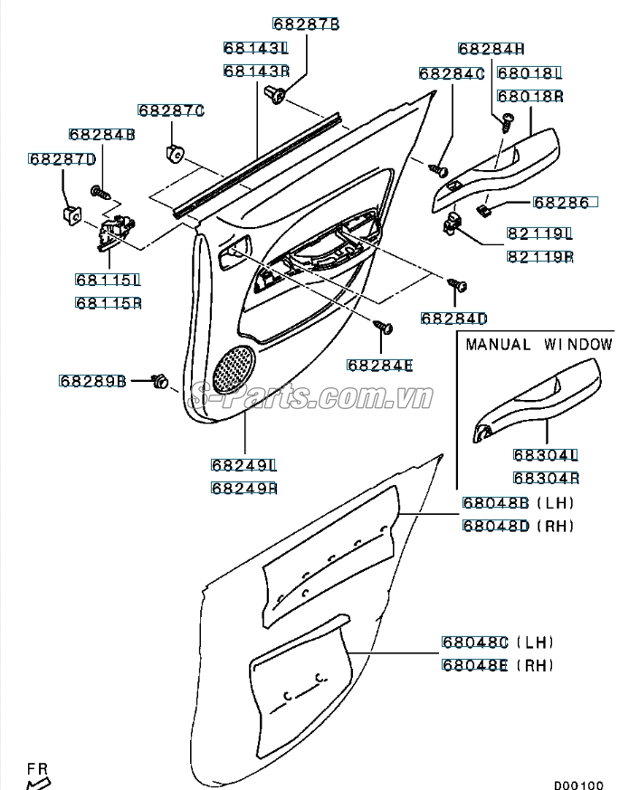 CÔNG TẮC NÂNG HẠ KÍNH CÁNH CỬA ĐƠN MITSUBISHI MIRAGE 8608A320 CHÍNH ...