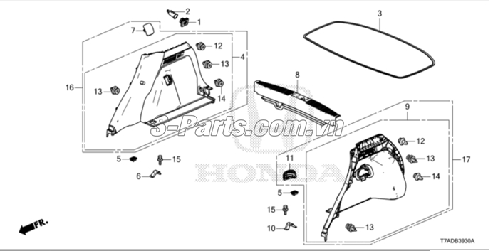 Ổ CẮM ĐIỆN HONDA CR-V 39624T5AJ01 CHÍNH HÃNG - SEDANVIET.VN