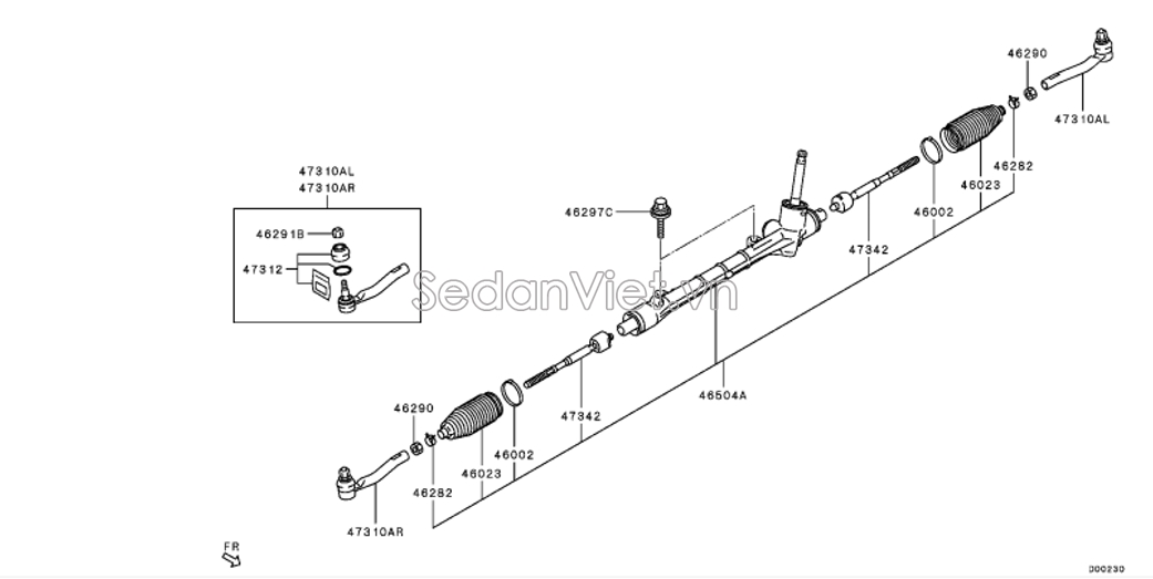 THƯỚC LÁI MITSUBISHI XPANDER 4410A769 CHÍNH HÃNG - SEDANVIET.VN