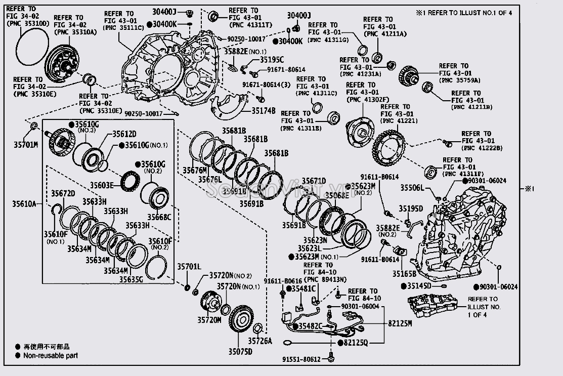 PHỚT TRỤC DẪN HƯỚNG VAN HỘP SỐ TỰ ĐỘNG TOYOTA COROLLA ALTIS 9031112002 ...