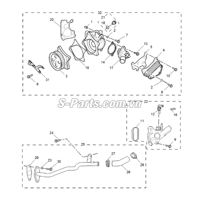 CẢM BIẾN NHIỆT ĐỘ NƯỚC MG ZS 10108855 CHÍNH HÃNG - SEDANVIET.VN