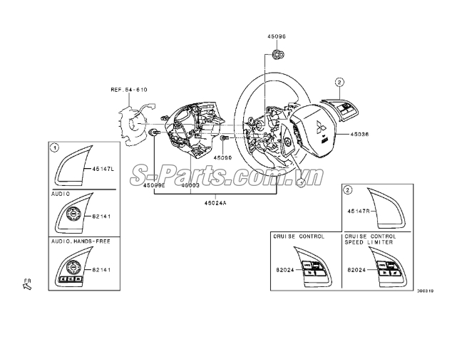 TÚI KHÍ VÔ LĂNG MITSUBISHI XPANDER 7030A575 CHÍNH HÃNG - SEDANVIET.VN